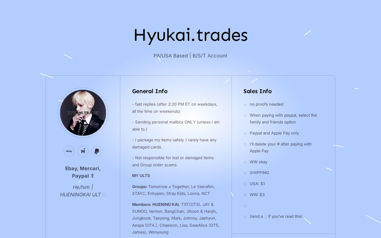 Hyukai.trades Carrd